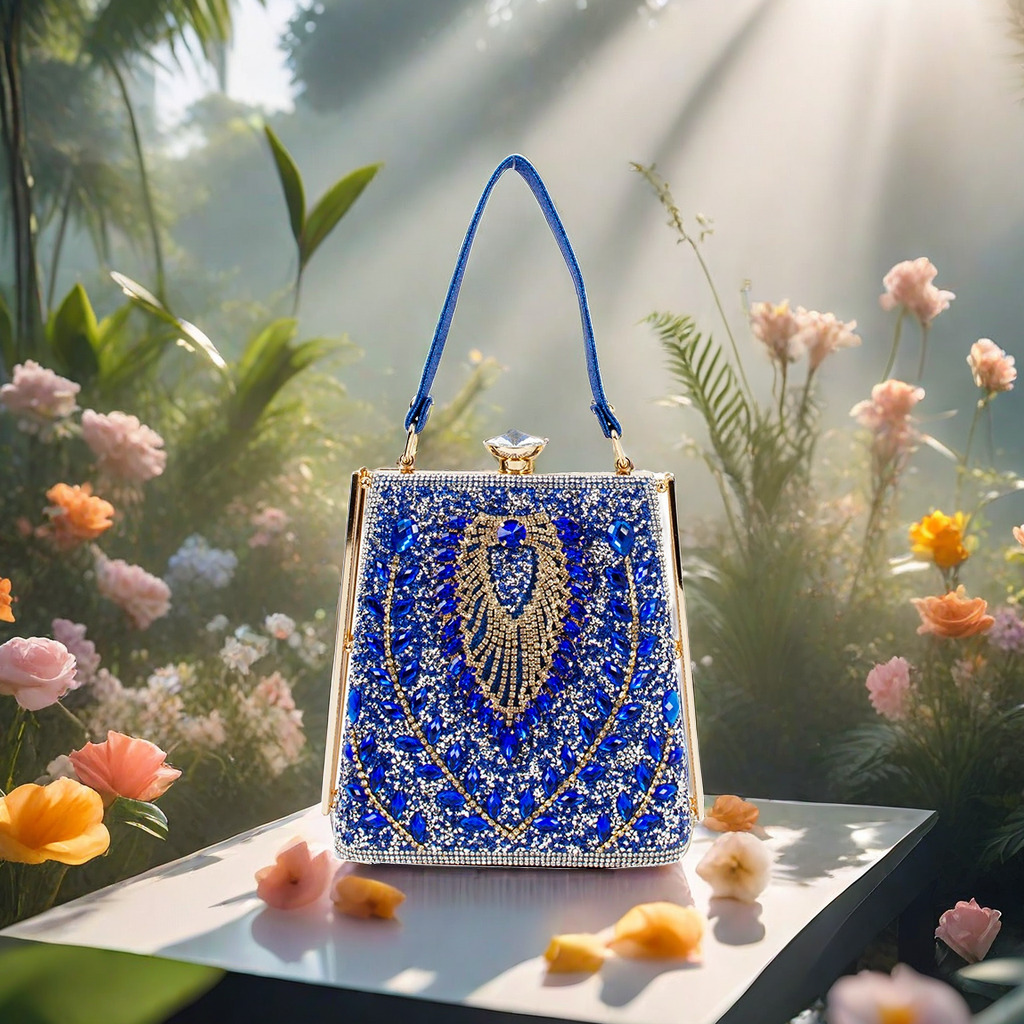 CO32020 BL Rhinestone Evening Purse - Savvy New York